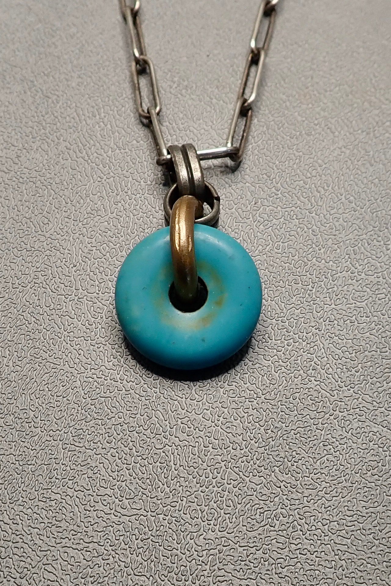 TURQUOISE DISC PENDANT – Dirty Hands Jewelry