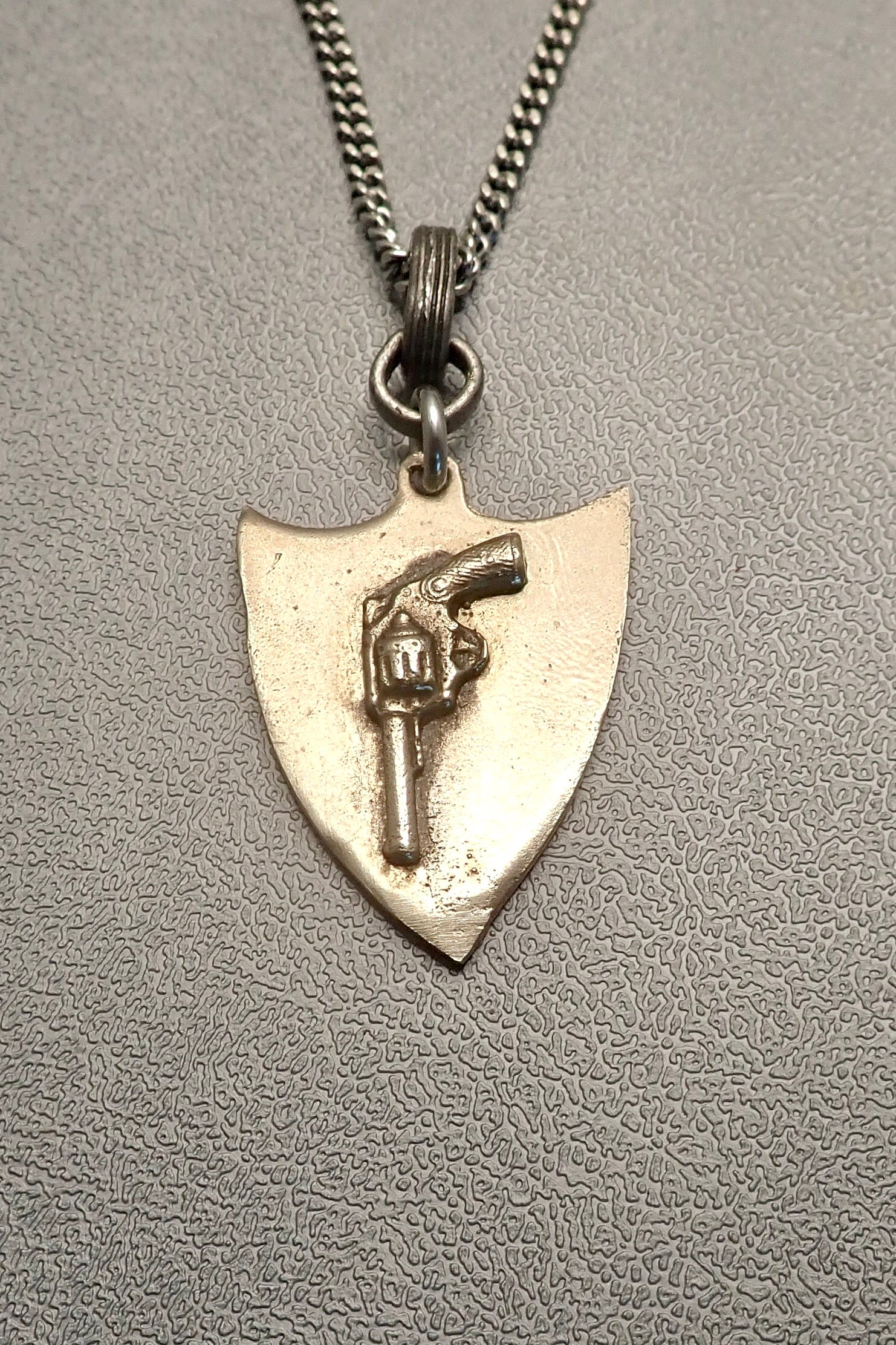 REVOLVER SHIELD PENDANT – Dirty Hands Jewelry